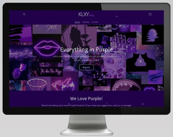 Purple Shopify Theme - Etsy