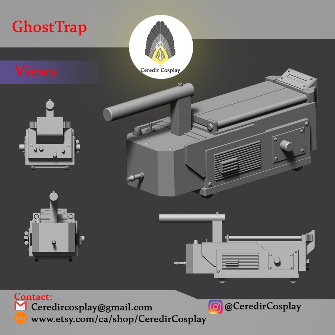 Ghostbuster Ghost Trap 3d Digital Download - Etsy