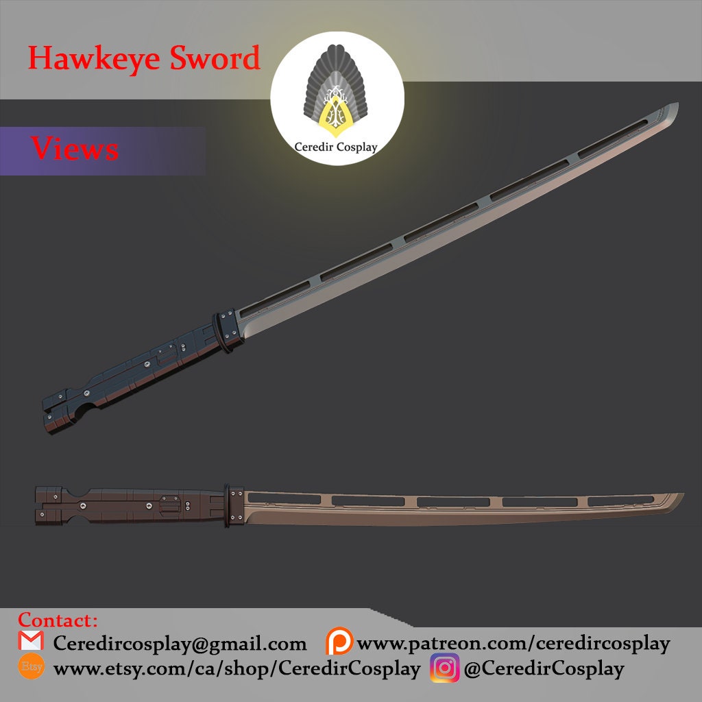 Hawkeye Sword / Ronin Sword 3d Digital File - Etsy