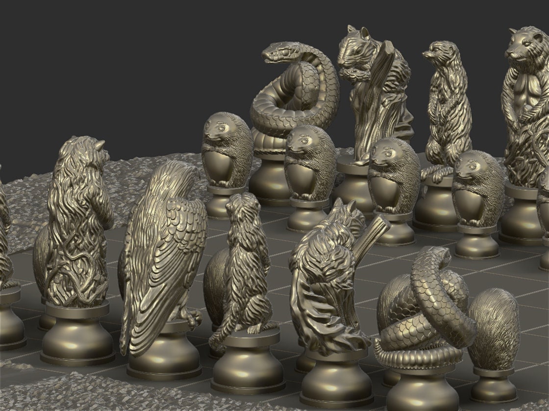The Hobbit Beorn's Cabin Chess Set 3d Digital Download - Etsy Australia