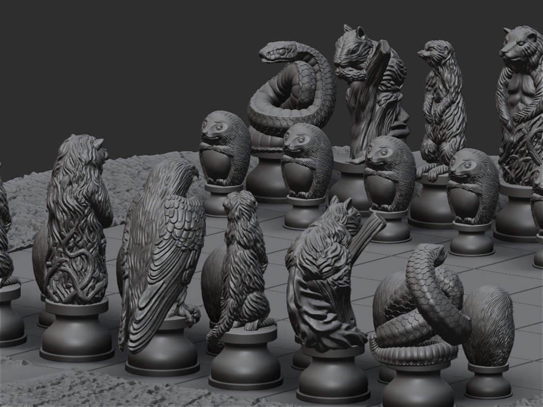The Hobbit Beorn's Cabin Chess Set 3d Digital Download - Etsy Australia