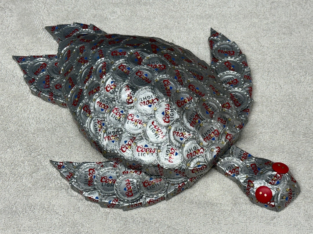 Turtle, Bottle Caps, Coors Light - Etsy
