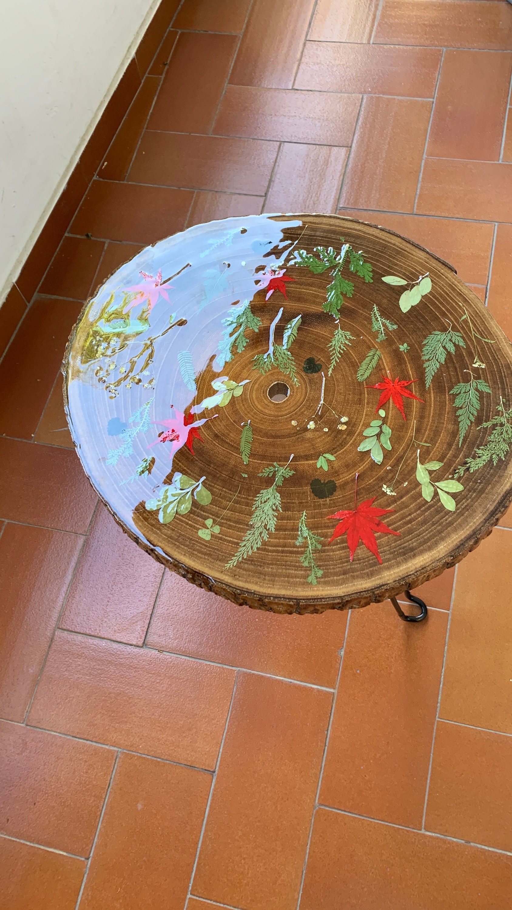 SMALL RESIN TABLE Epoxy Garden Table Epoxy Coffee Table - Etsy