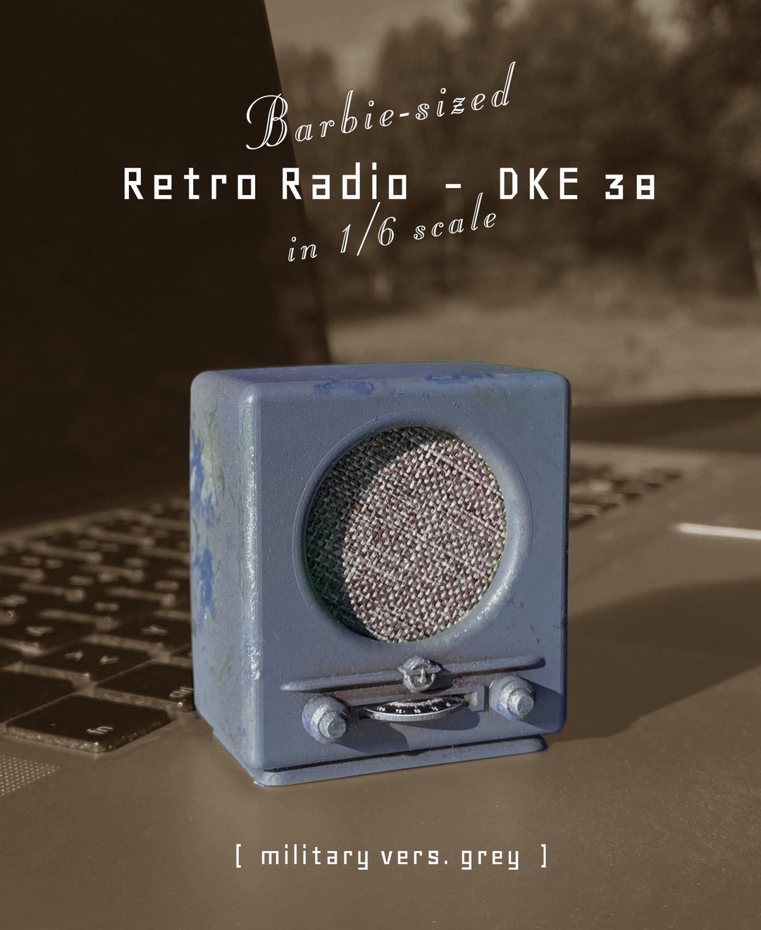 1/6 Scale German Retro Radio for Barbie Dollhouse / - Etsy