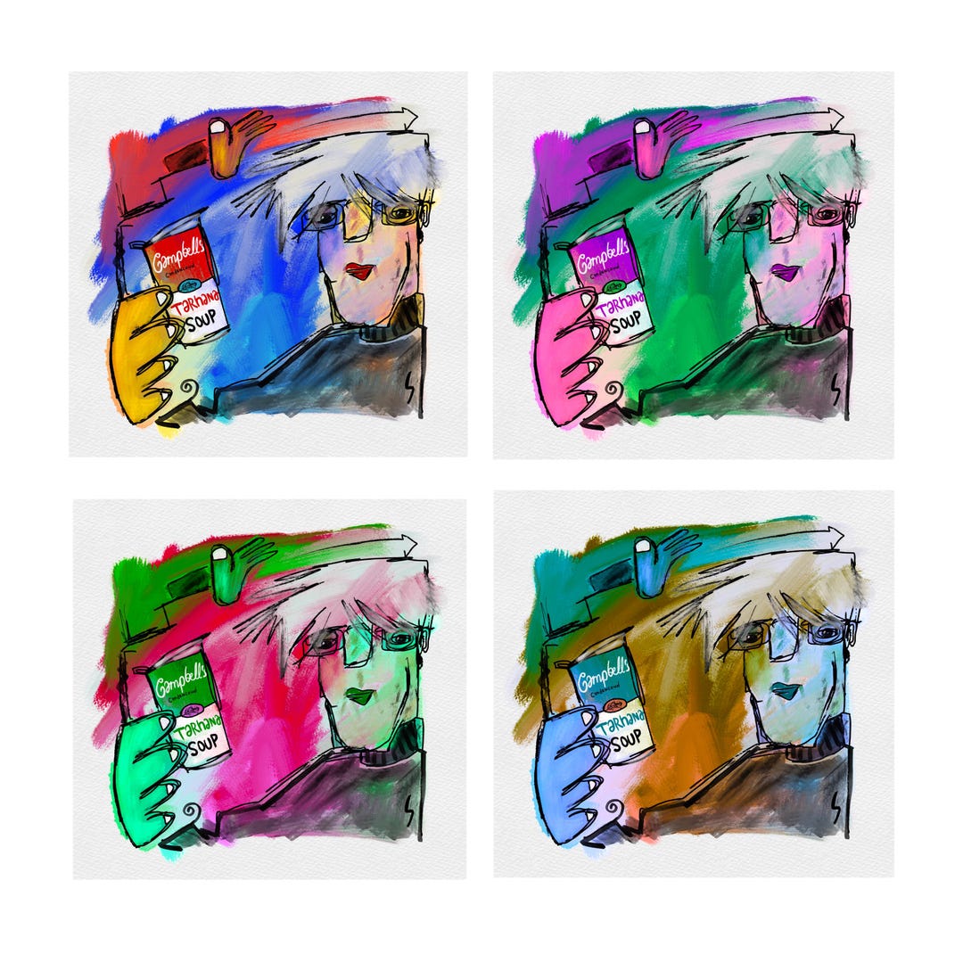 Pop Art Portrait – Colorful Comic Style Digital Art Print - Etsy