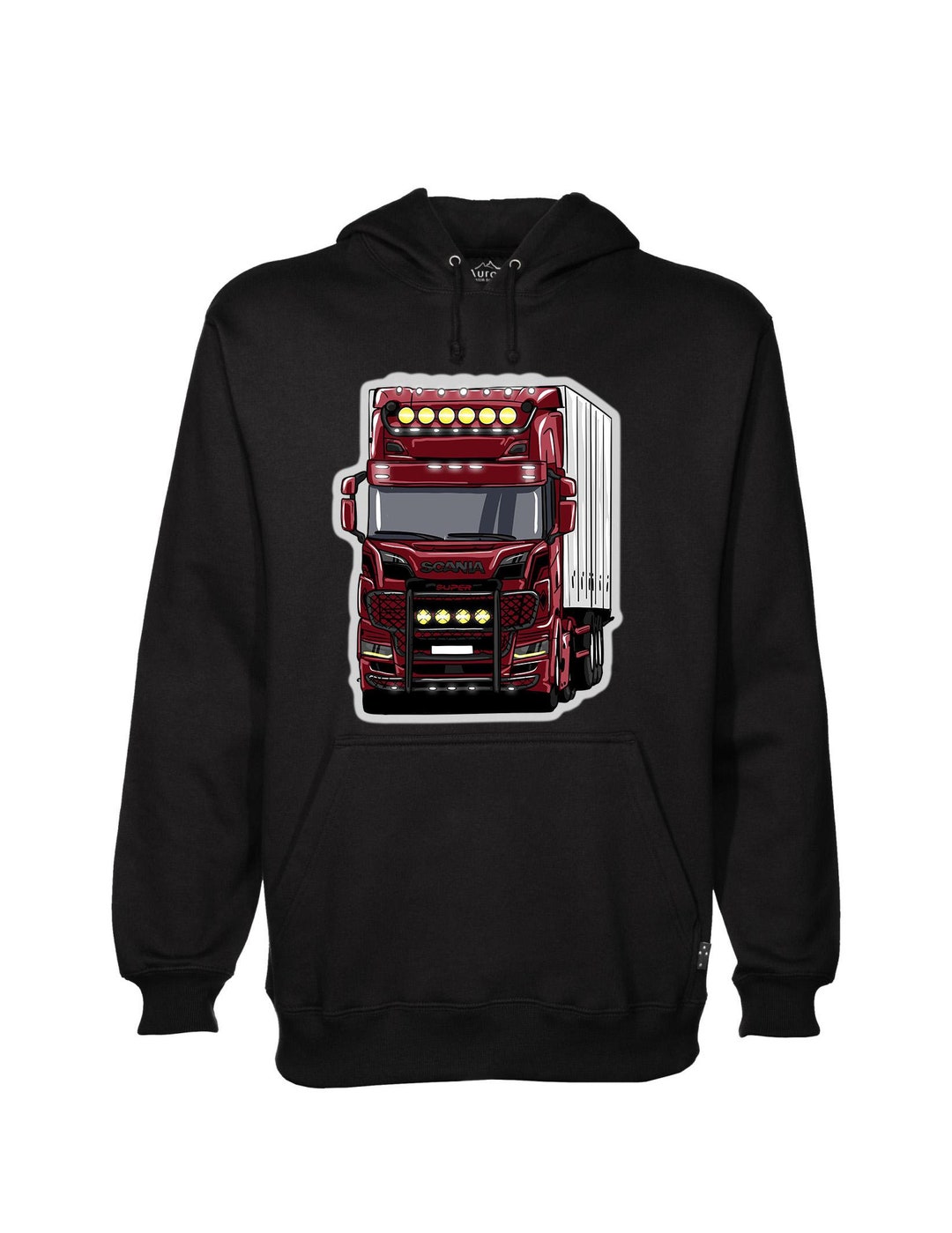 V8 Scania Cartoon Hoodies - Etsy