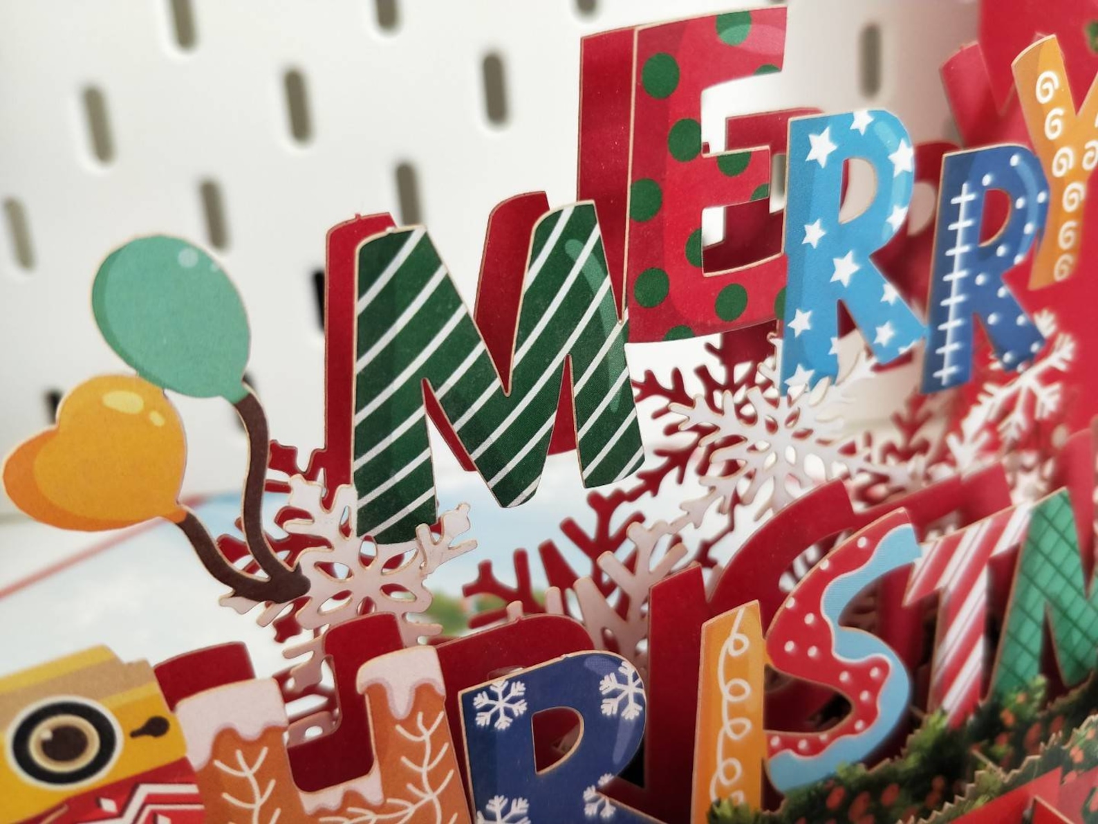 Merry Christmas - Pop up 3D Greeting Card, Handmade Christmas Gift ...