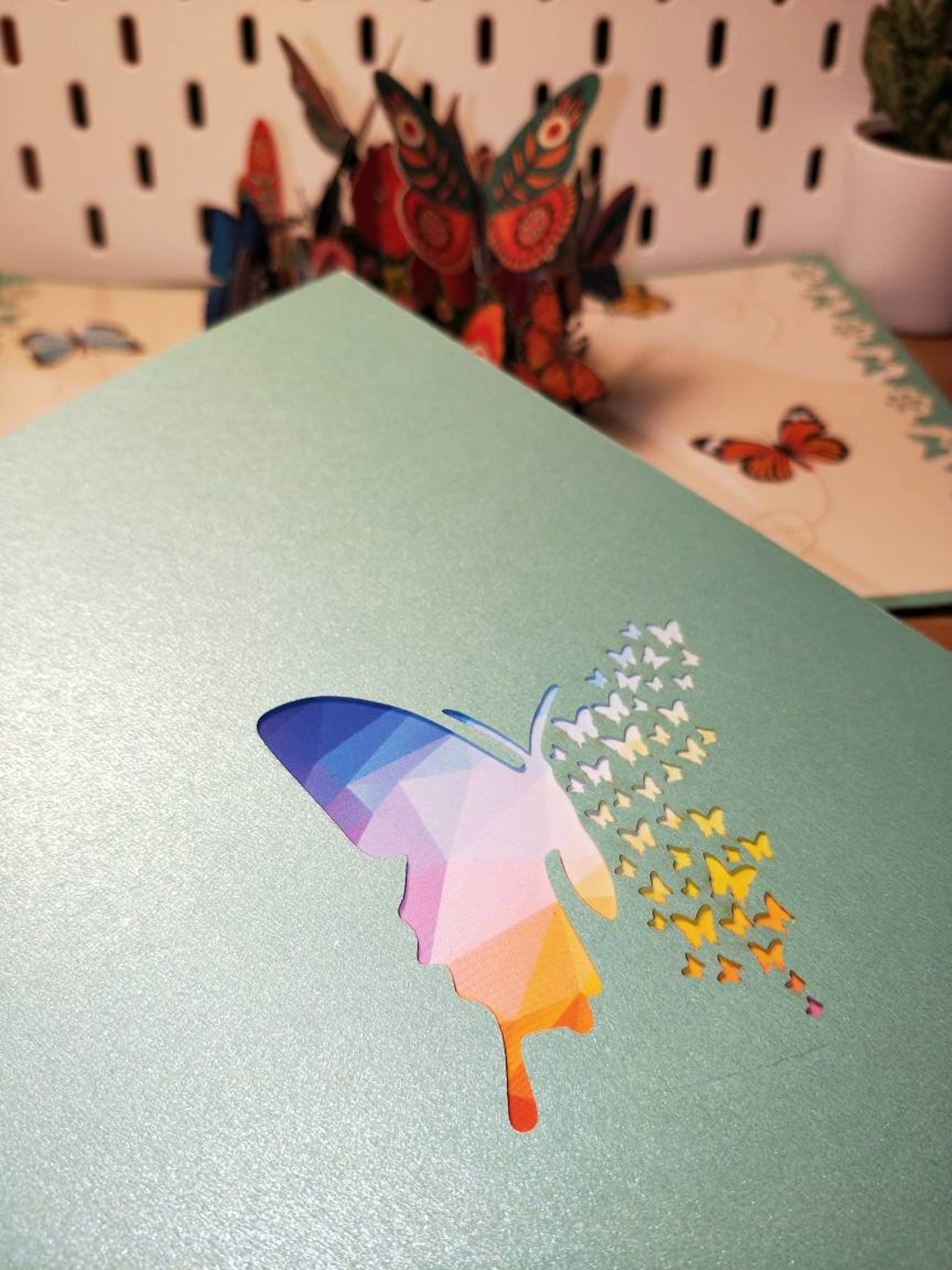 Butterfly and Flower - Pop up 3D Card for Mother’s Day Birthday ...