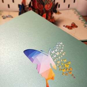 Butterfly and Flower - Pop up 3D Card for Mother’s Day Birthday ...