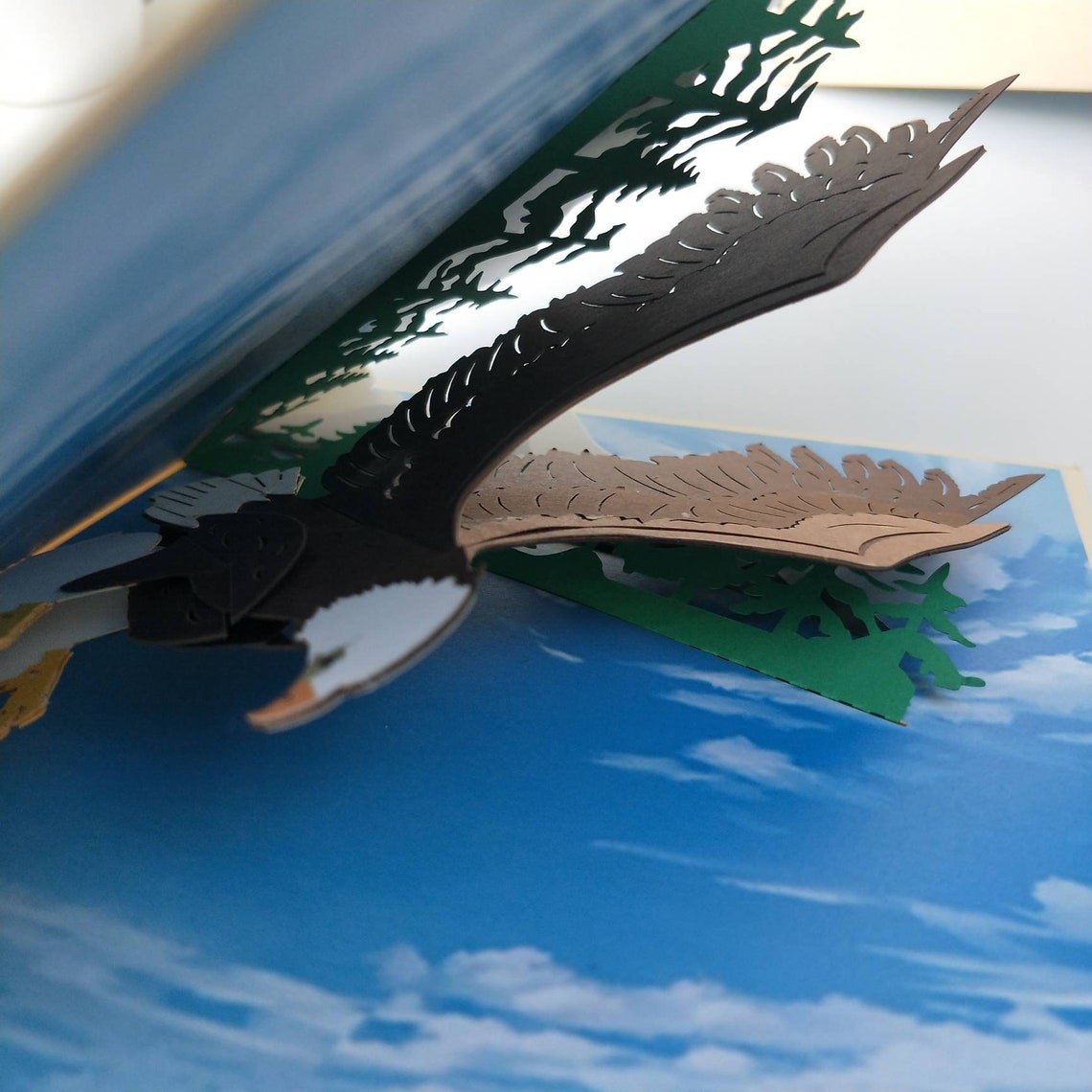 Eagle Flying Pop up 3D Greeting Card for Fun Birthday - Etsy