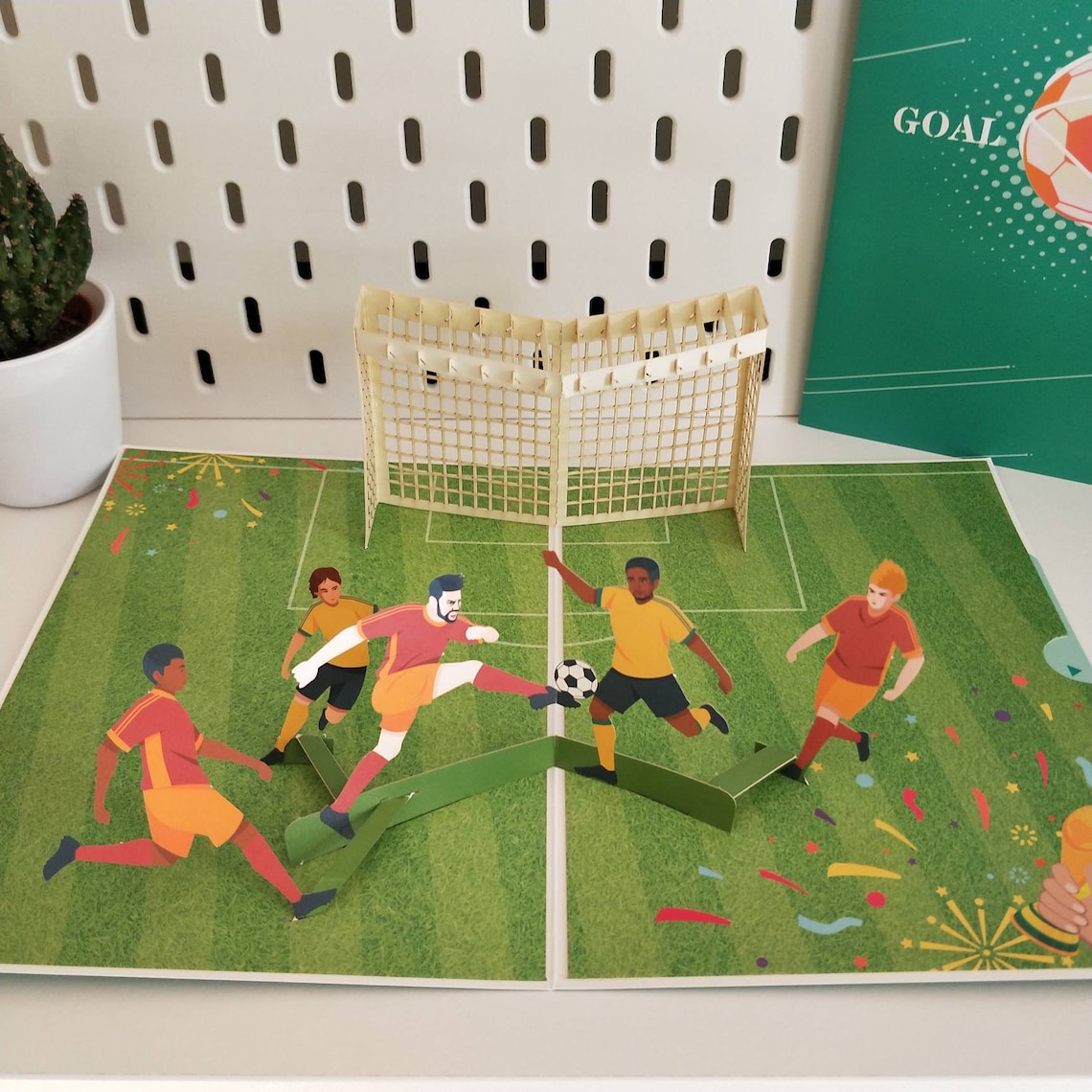 Football Match - Pop up 3D Card for Fun Birthday, Father's Day ...