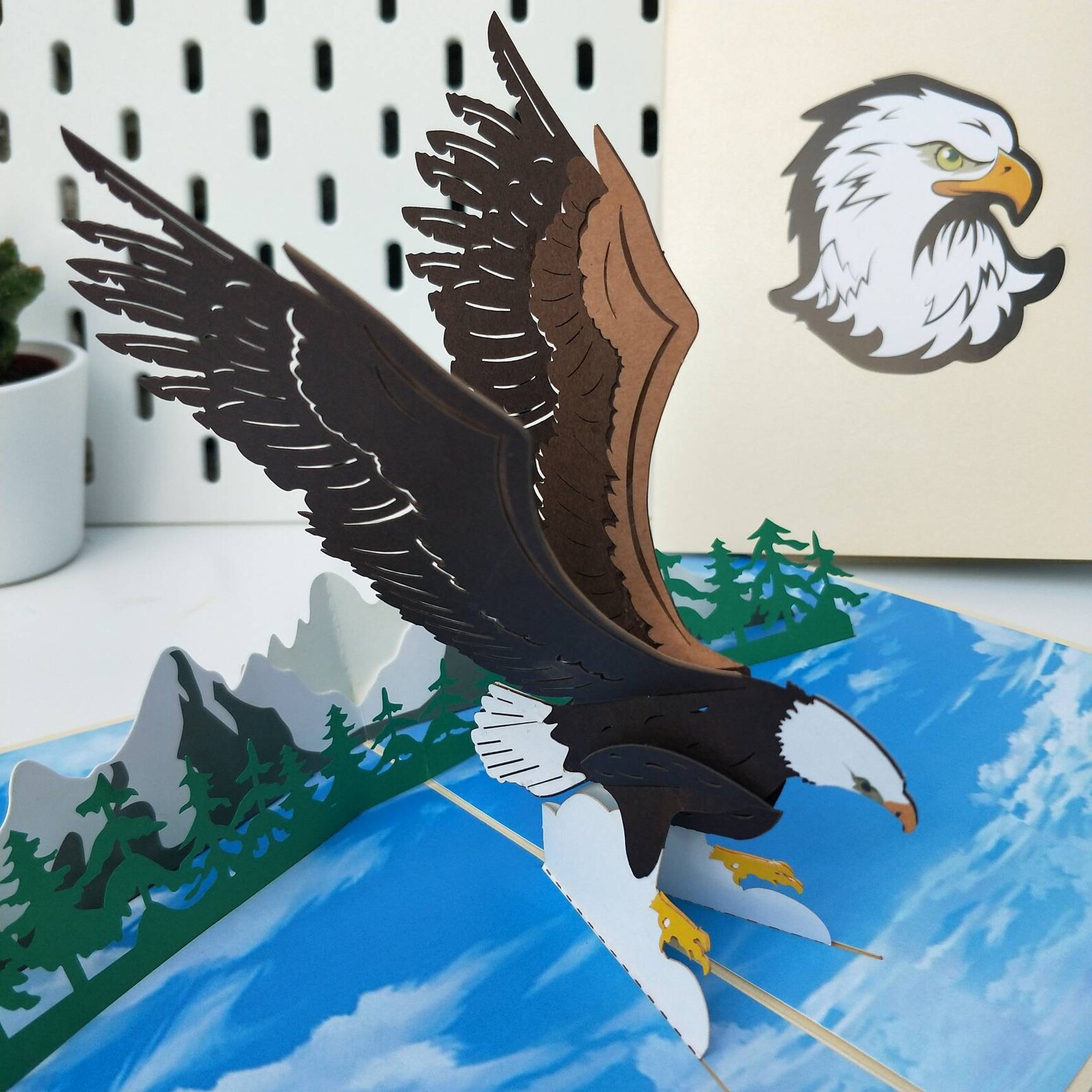 Eagle Flying Pop up 3D Greeting Card for Fun Birthday - Etsy