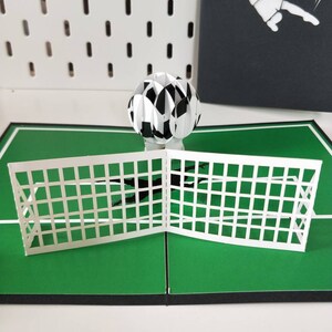 Football Goal - Pop up 3D Card for Fun Birthday, Father's Day, Football ...