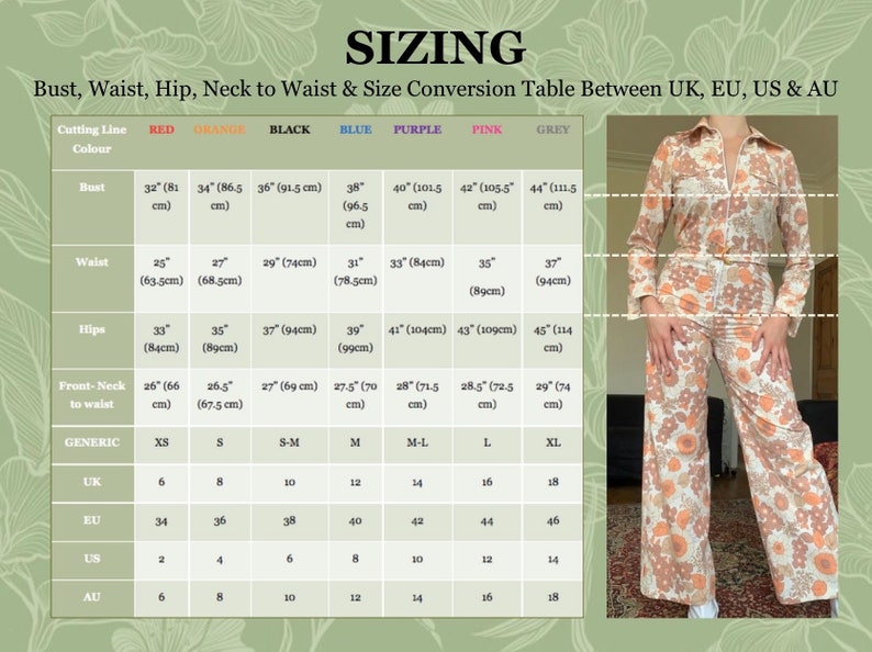 70s Style Jumpsuit Digital Pdf Sewing Pattern // UK Size 6-18 // XS-XL ...