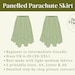 Panelled Parachute Skirt Digital Pdf Sewing Pattern // UK Size 6-20 ...