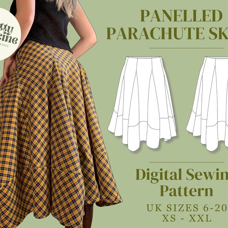 6 Panel Skirt Patterns - Etsy