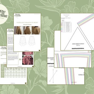 Panelled Parachute Skirt Digital Pdf Sewing Pattern // UK Size 6-20 ...