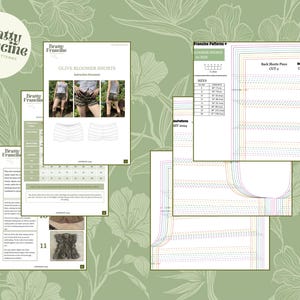 Olive Bloomer Shorts Digital Pdf Sewing Pattern // UK Size 6-20 // XS ...