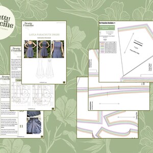 Layla Parachute Dress Digital Pdf Sewing Pattern // UK Size 6-20 // XS ...