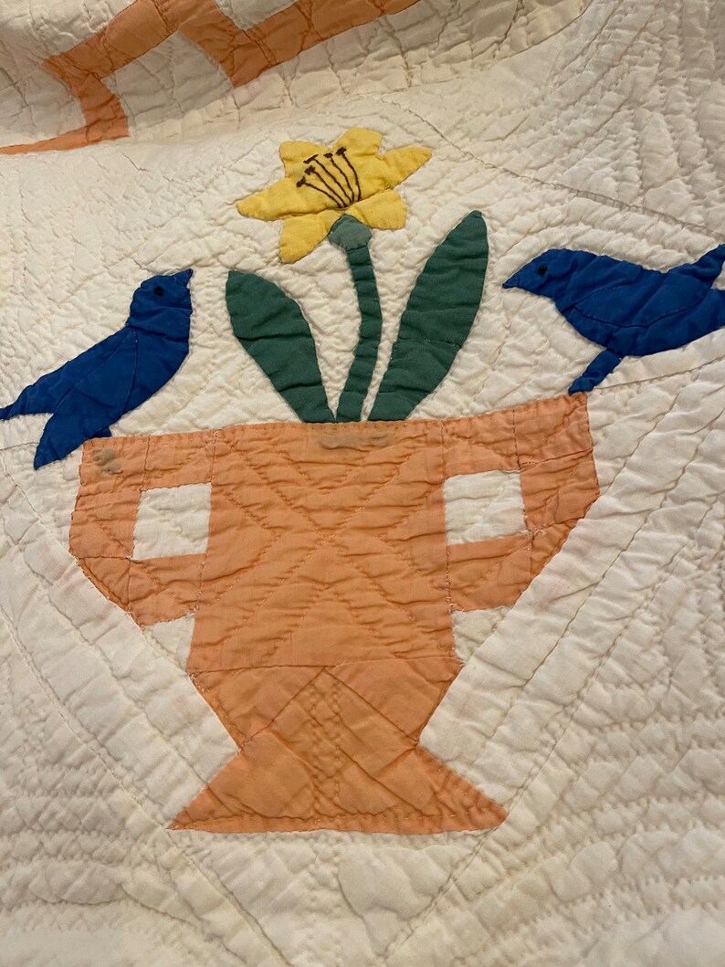 Nancy Page Garden Bouquet Quilt-signed 1932 - Etsy