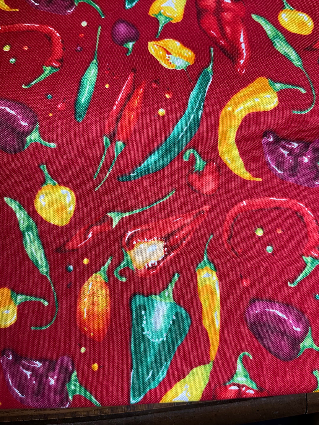 Vintage Alexander Henry Fabric-chilis! - Etsy
