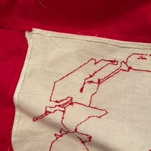 Redwork Quilt Top-ruby Mckim Nursery Rhymes | Etsy