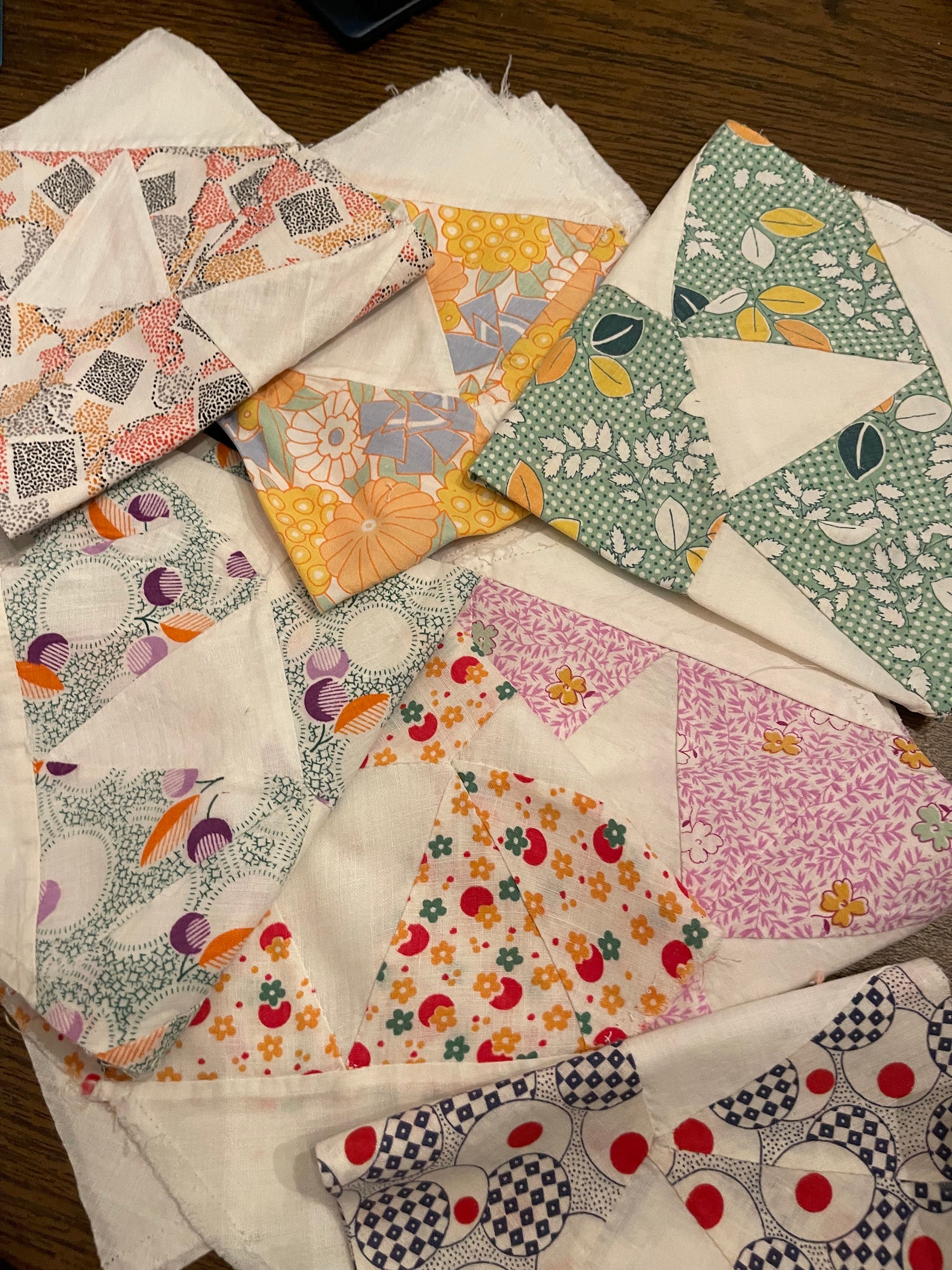 Evening Star Quilt Blocks-1930s - Etsy