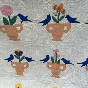 Nancy Page Garden Bouquet Quilt-signed 1932 - Etsy