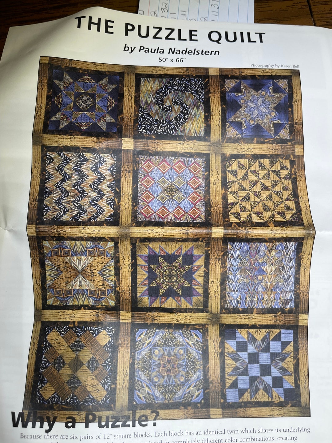 Puzzle Quilt Kit-paula Nadelstern! - Etsy