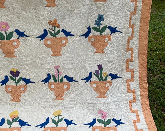 Nancy Page Garden Bouquet Quilt-signed 1932 - Etsy