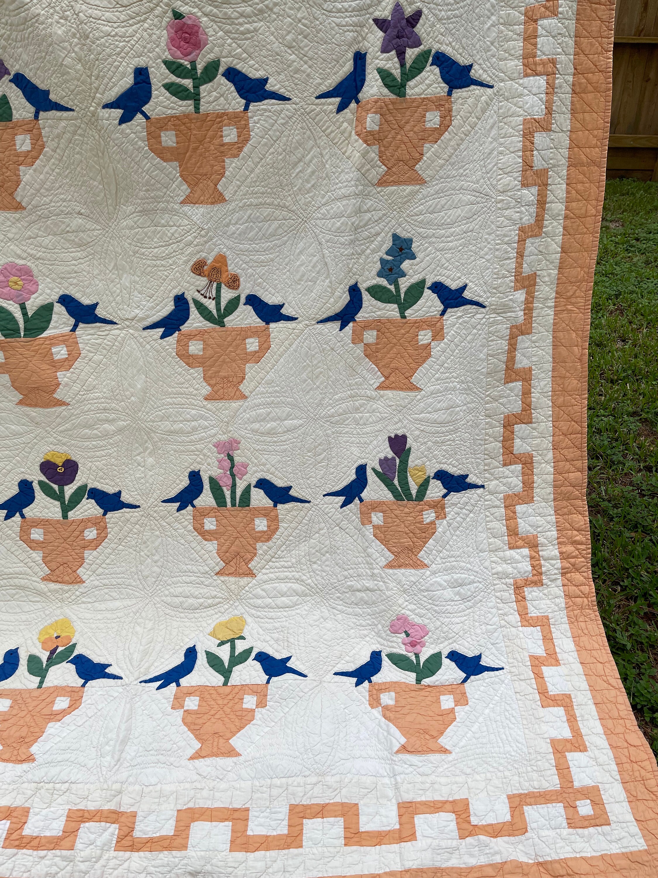 Nancy Page Garden Bouquet Quilt-signed 1932 - Etsy