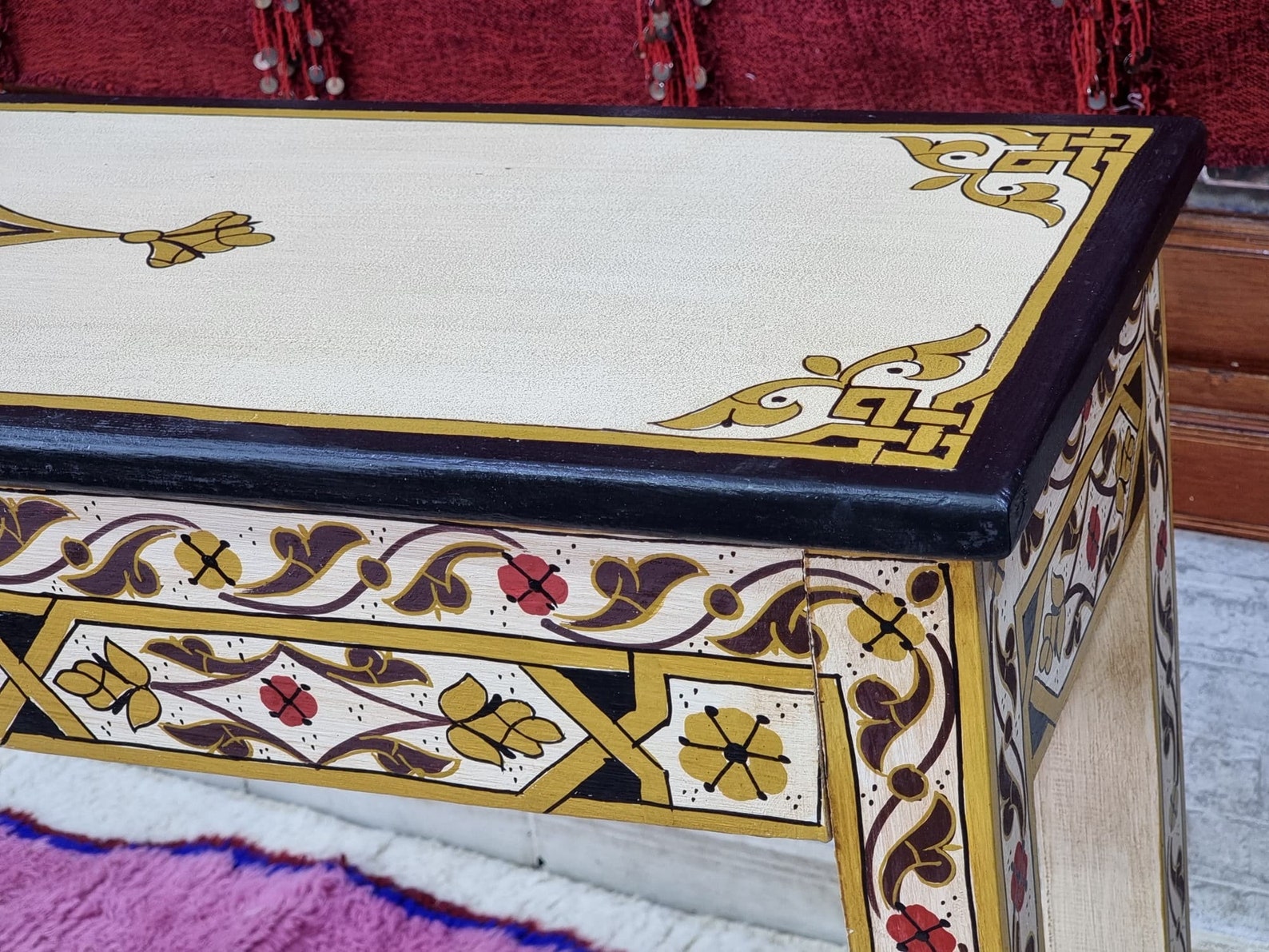 Moroccan Handmade Wood Table, Moro Design Table, Console Custom Table ...