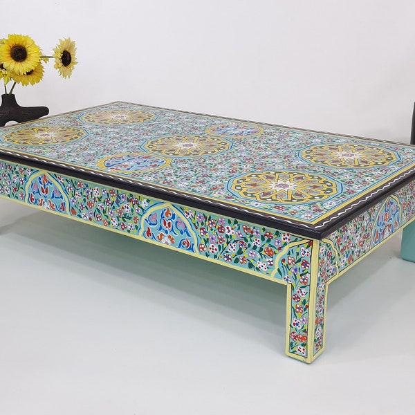 Blue Coffee Table - Etsy