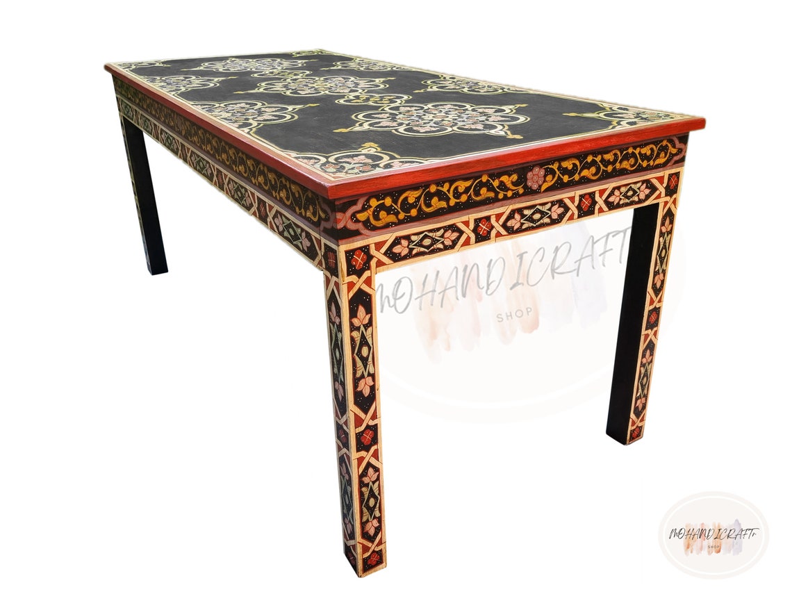 Moroccan Handmade Wood Table Berber Design Table Custom - Etsy