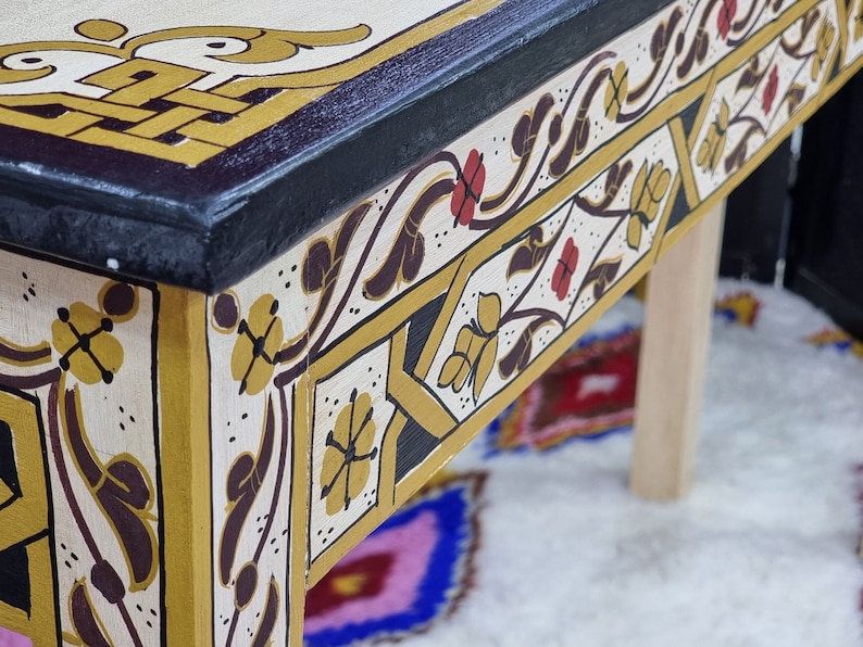 Moroccan Handmade Wood Table, Moro Design Table, Console Custom Table ...