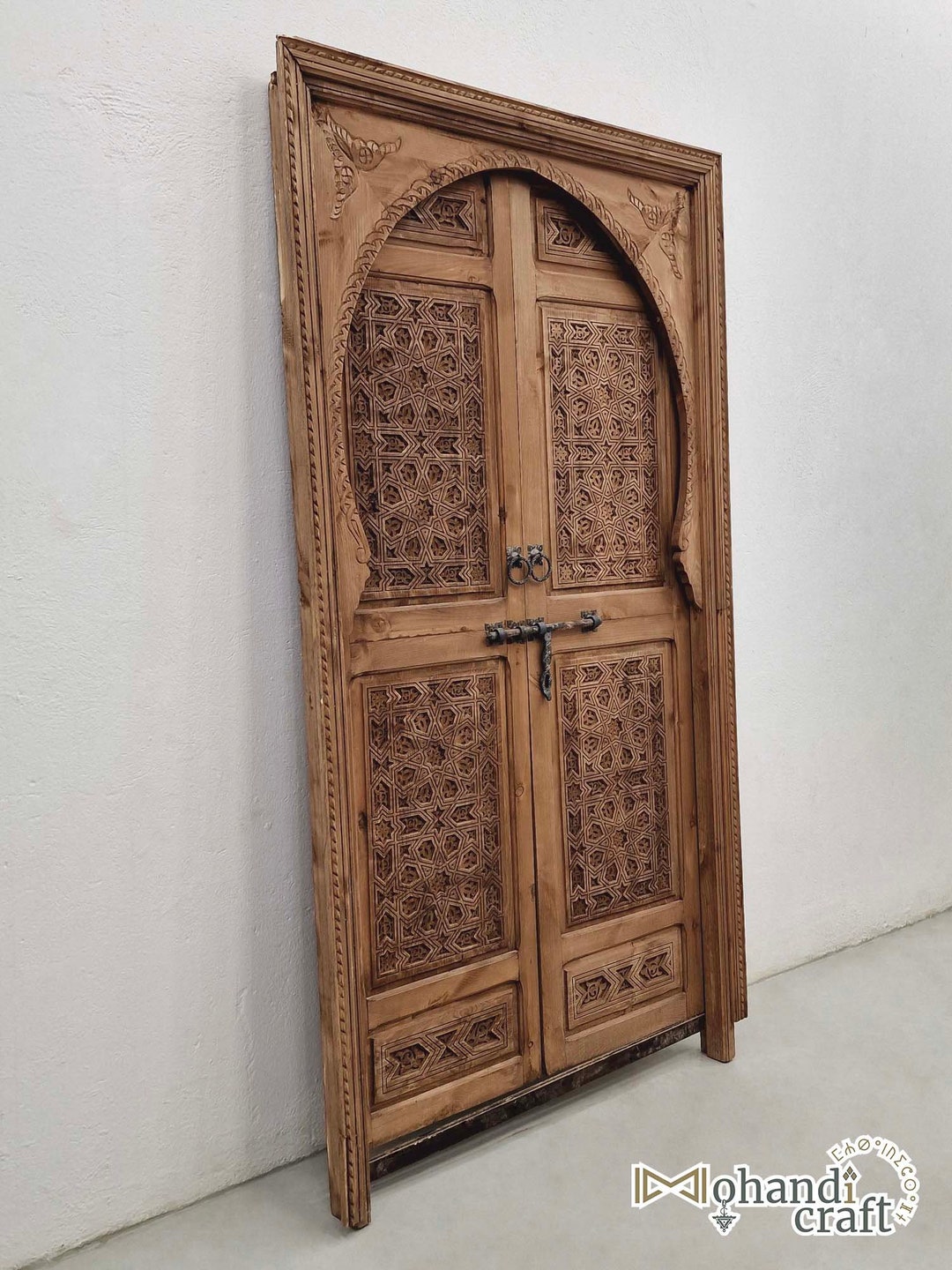 Hand Engraved Moroccan Door, Artwork CARVED Wood Door, Custom Made ...