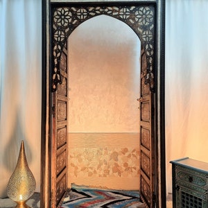 A Unique Moroccan Door, Artwork Moroccan Carved Traditional Inlaid Bone ...