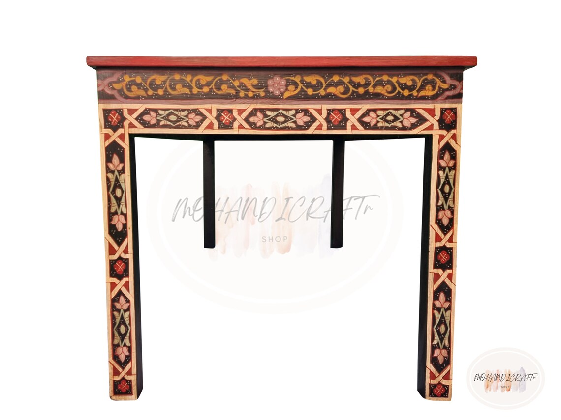 Moroccan Handmade Wood Table Berber Design Table Custom - Etsy