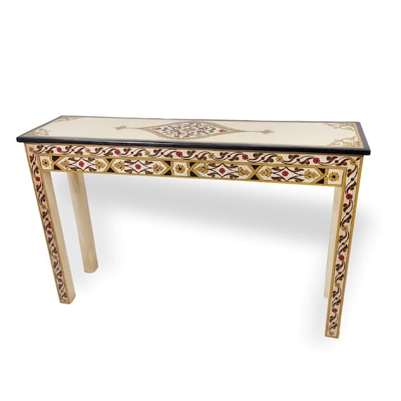 Moroccan Handmade Wood Table Moro Design Table Console - Etsy