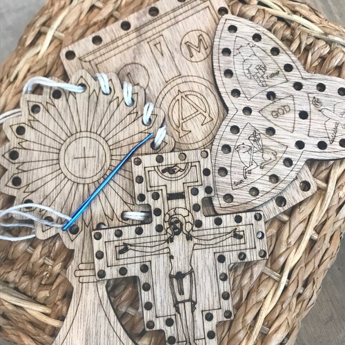Catholic Lacing Cards Laser Cut File Instant Digital - Etsy