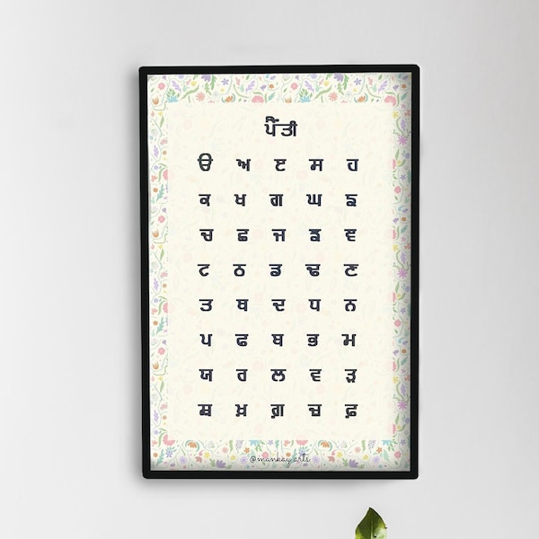 Alphabets Gurmukhi - Etsy