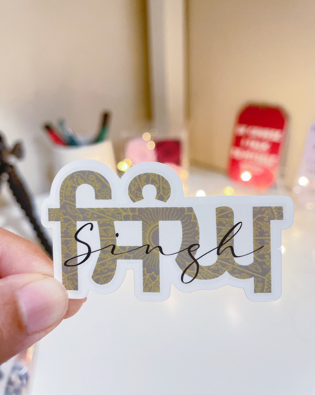 Singh Sticker | Weatherproof Vinyl Sticker | - Etsy