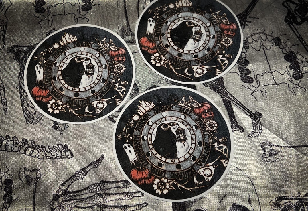Halloween Samhain Wheel of the Year Stickers - Etsy