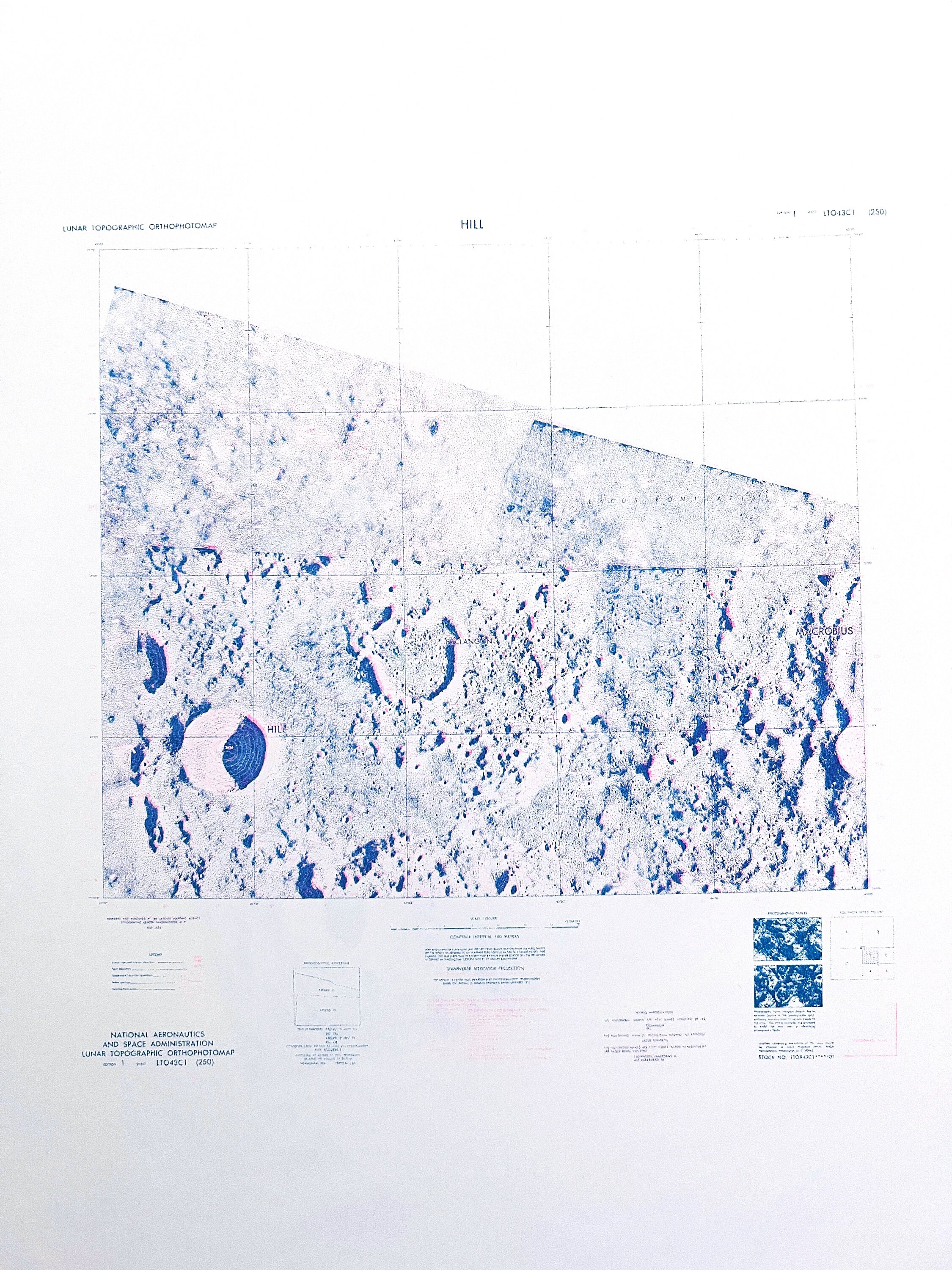 Topographic Map of the Moon 01 - Etsy