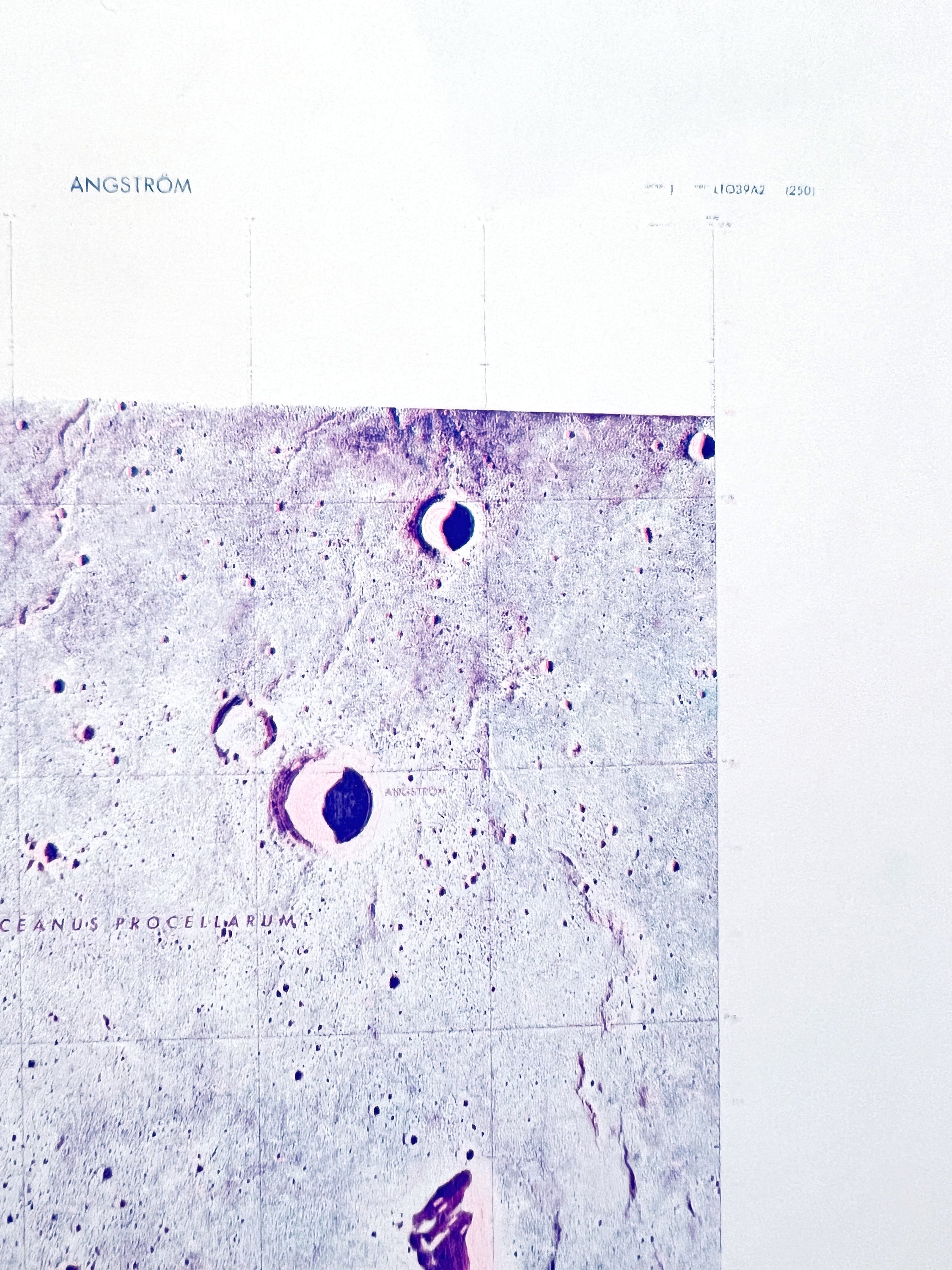 Topographic Map of the Moon 02 - Etsy