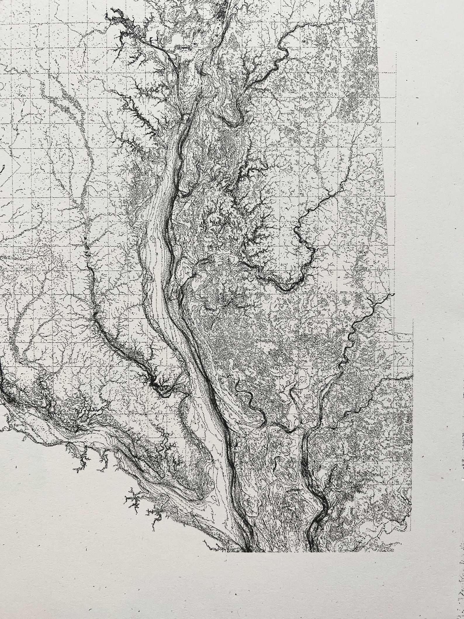 Topographic / Bathymetry Map of Chesapeake Bay With White Background - Etsy
