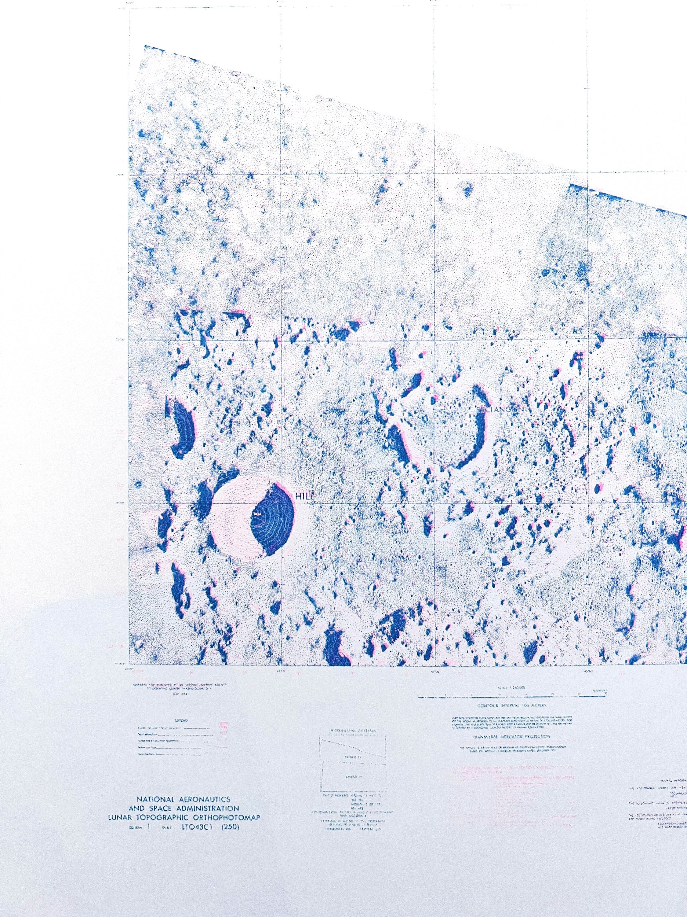 Topographic Map of the Moon 01 - Etsy