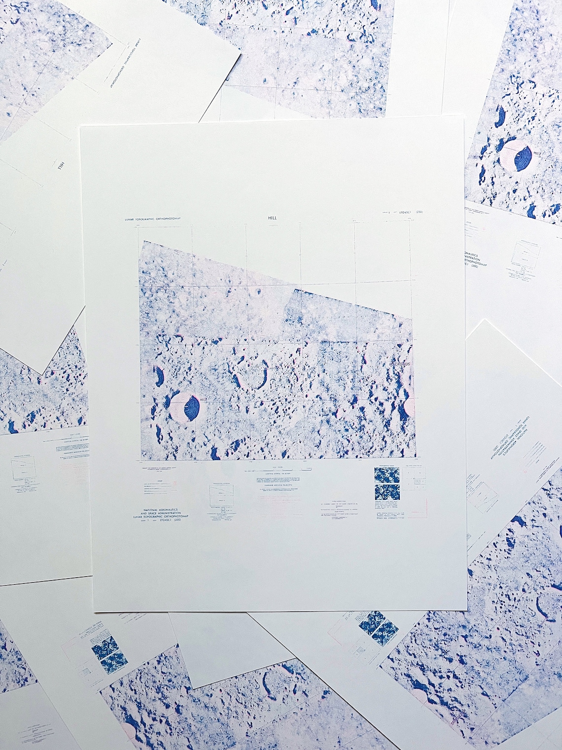 Topographic Map of the Moon 01 - Etsy