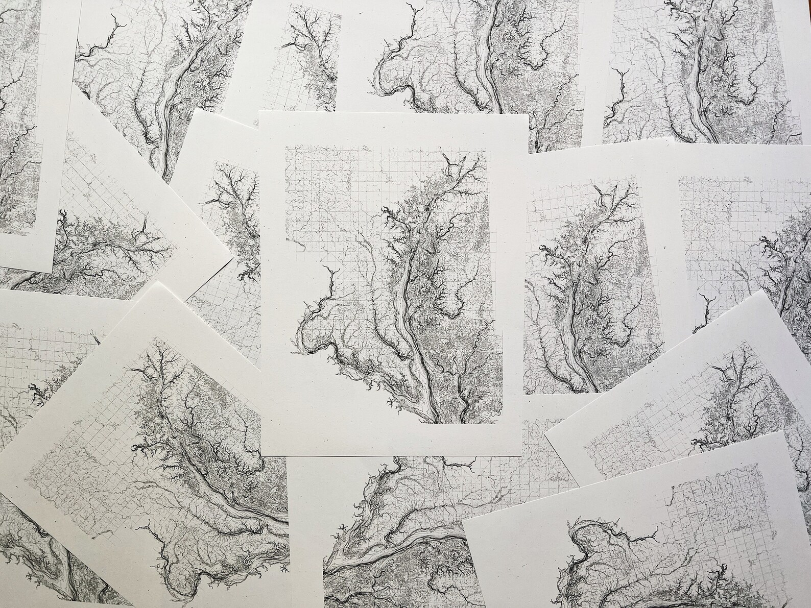 Topographic / Bathymetry Map of Chesapeake Bay With White Background - Etsy