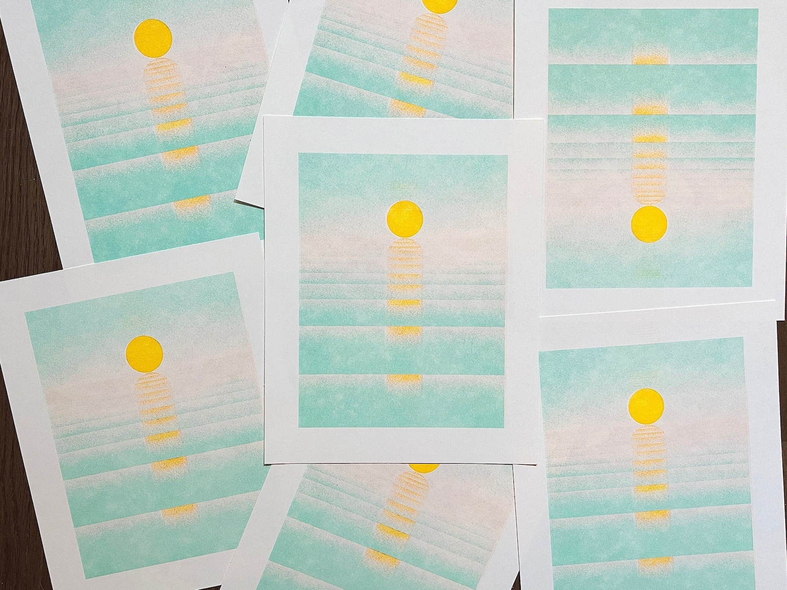 Risograph Print: Sunset Version 2 - Etsy